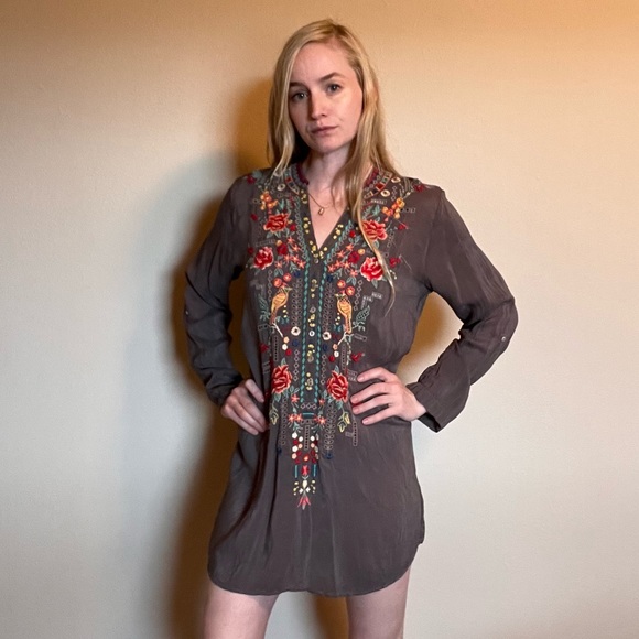 Johnny Was | Dresses | Johnny Was Embroidered Tunic | Poshmark